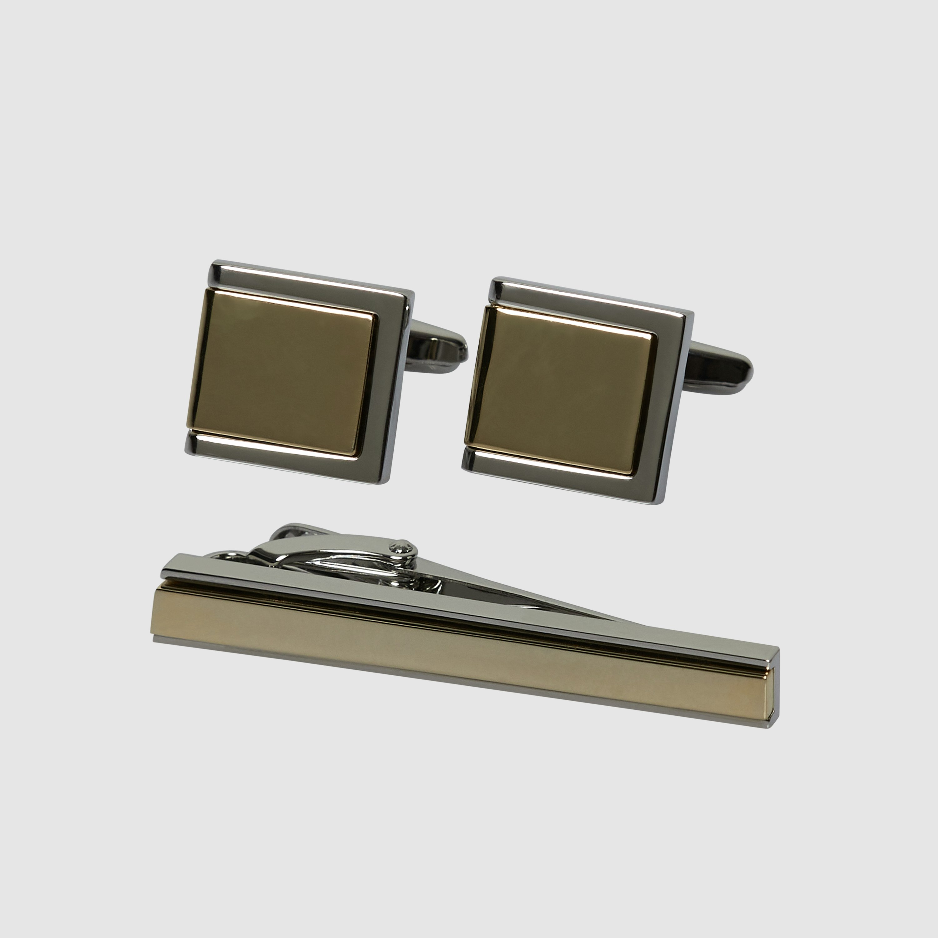 Gold Cufflink & Tie Pin Set | Men's Accessories | Johnny Bigg AU