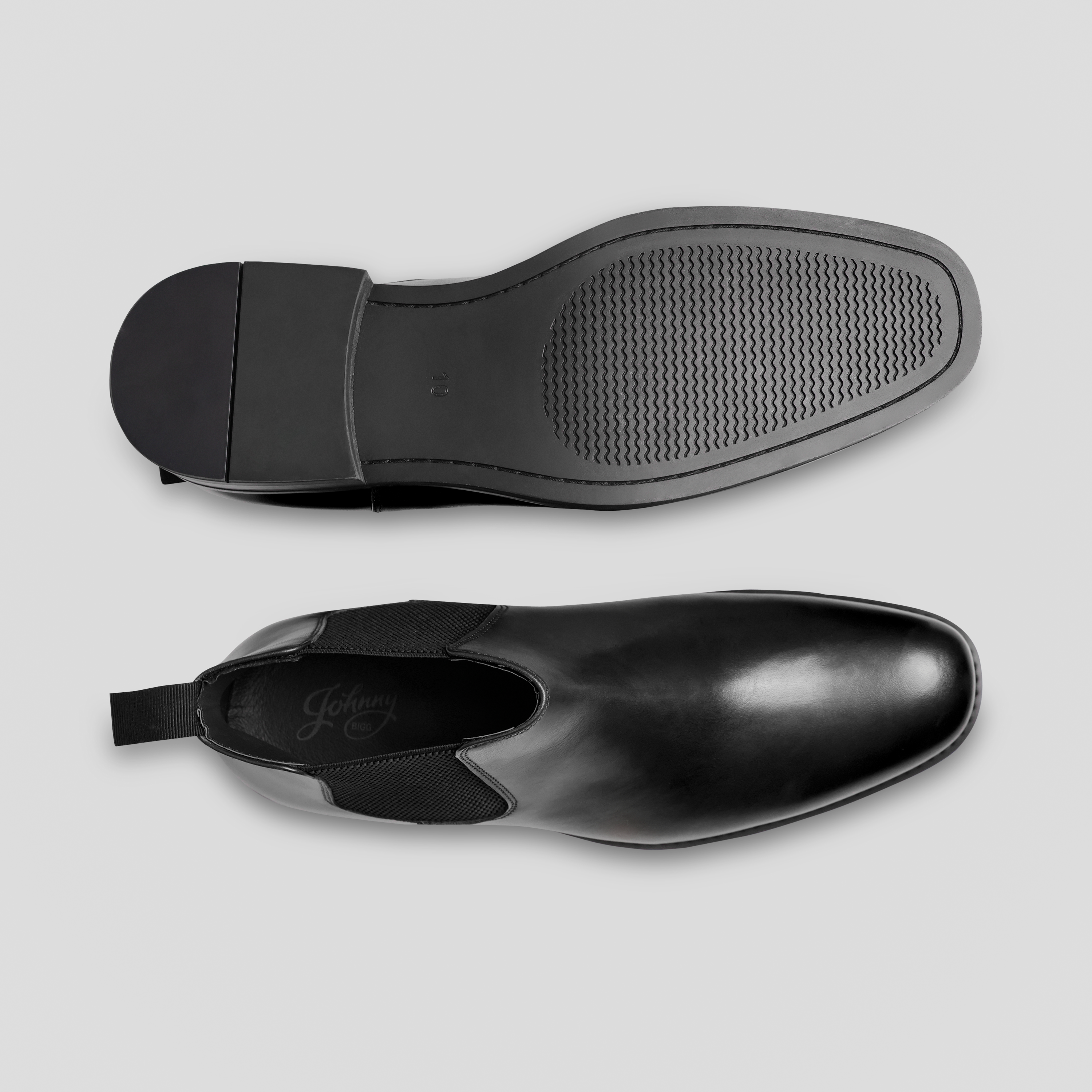 Black Morgan Leather Chelsea Boot | Men's Shoe | Johnny Bigg AU