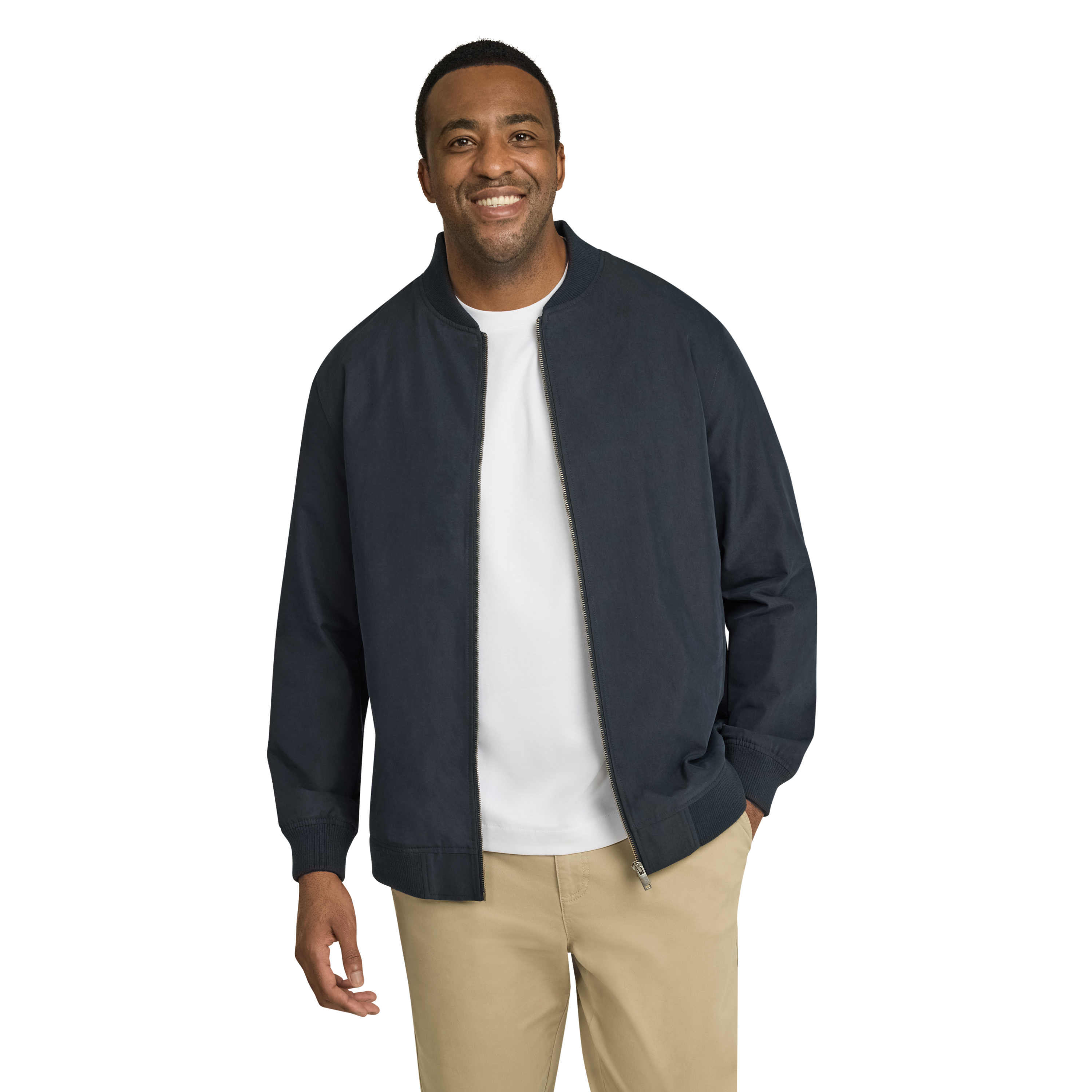 Navy Action Bomber Jacket | Men's Tops | Johnny Bigg AU