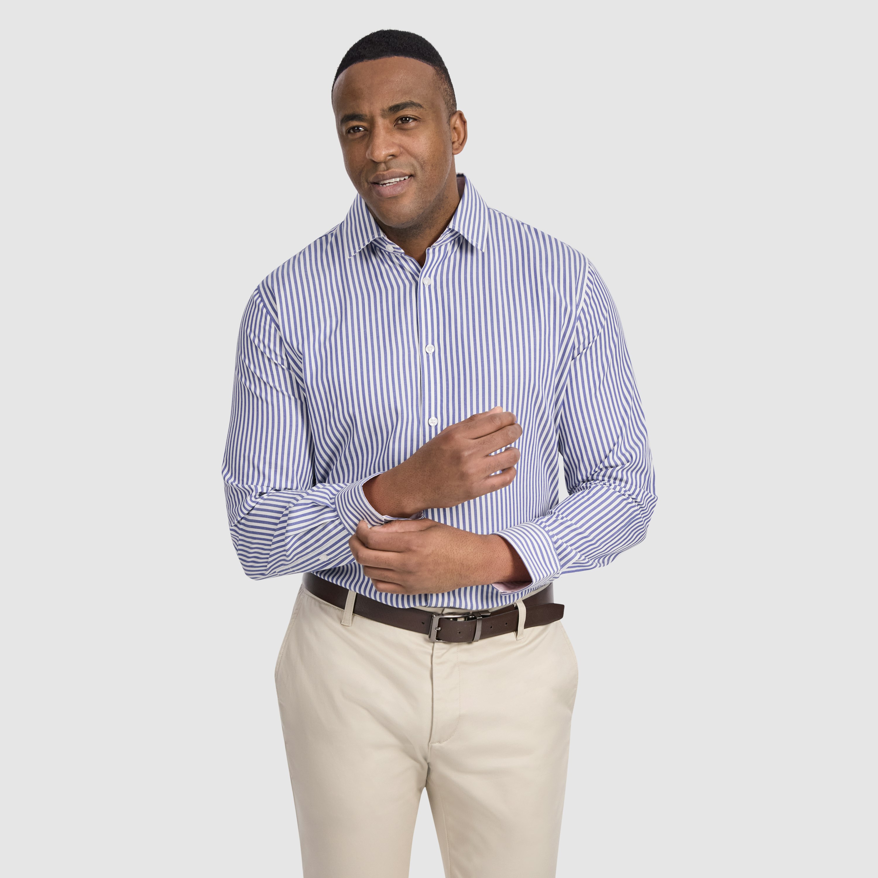 Blue Fresco Stripe Shirt | Men's Tops | Johnny Bigg AU