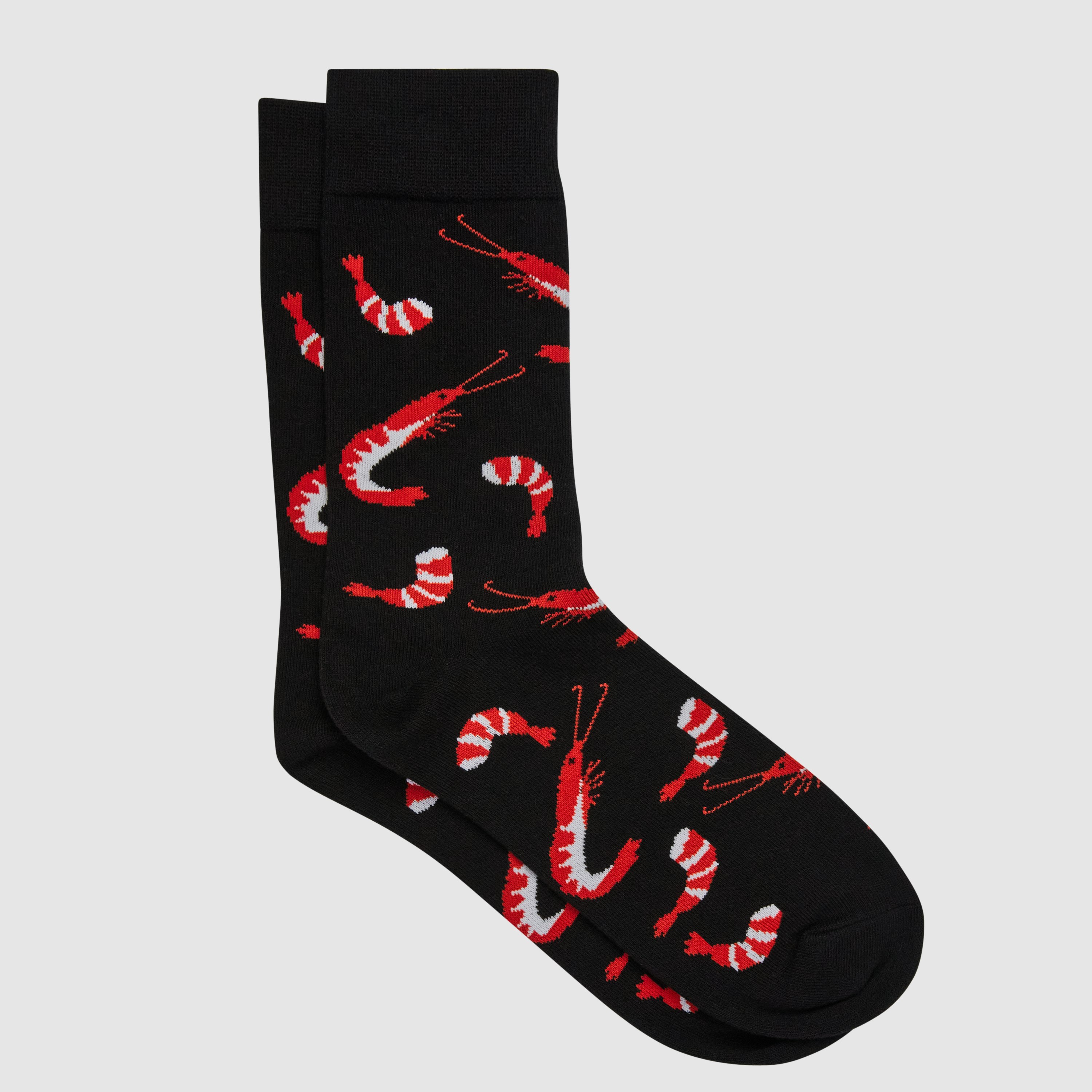 Black Prawn Fancy Sock | Men's Accessories | Johnny Bigg AU