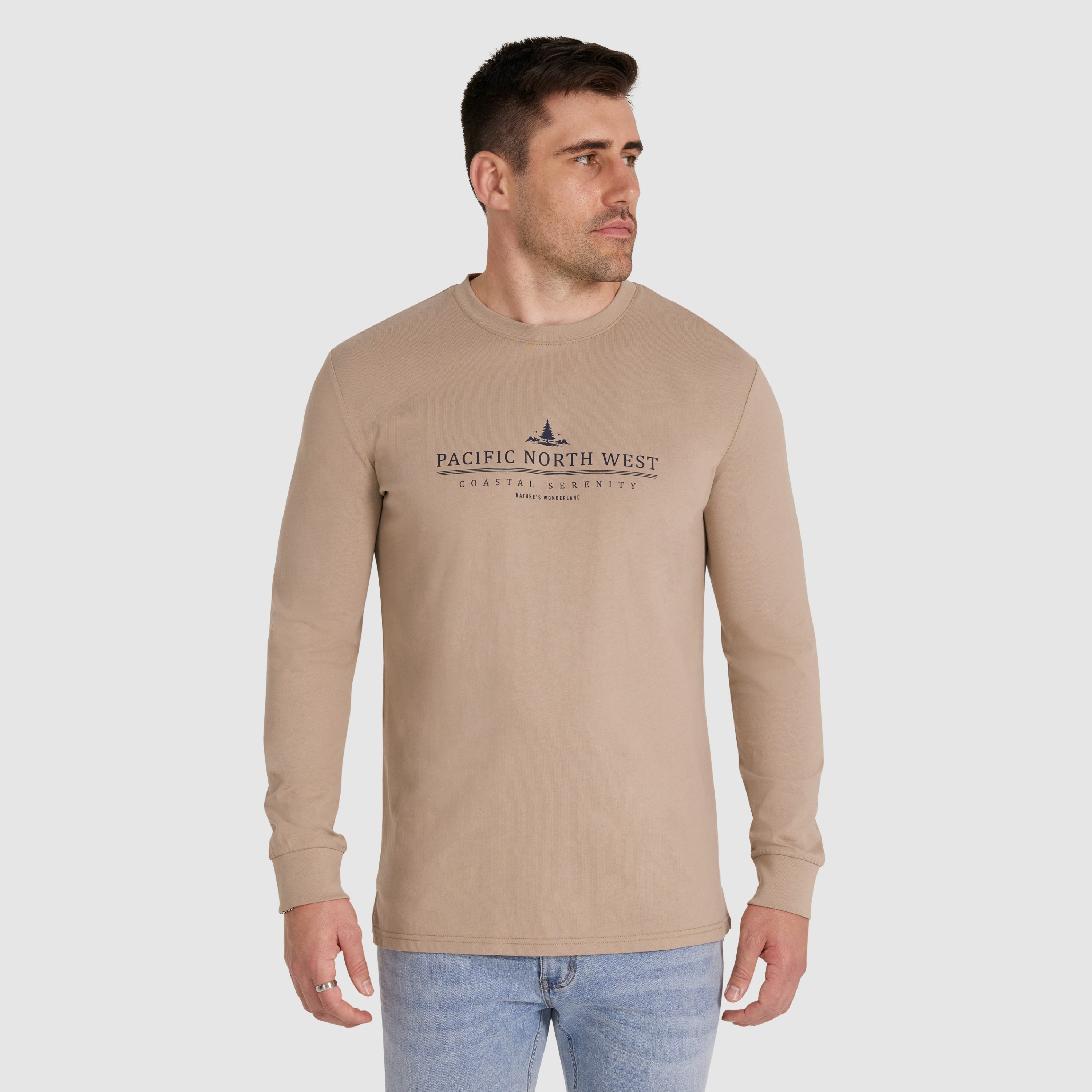 Biscuit Pacific Long Sleeve Top | Men's Tops | Johnny Bigg AU