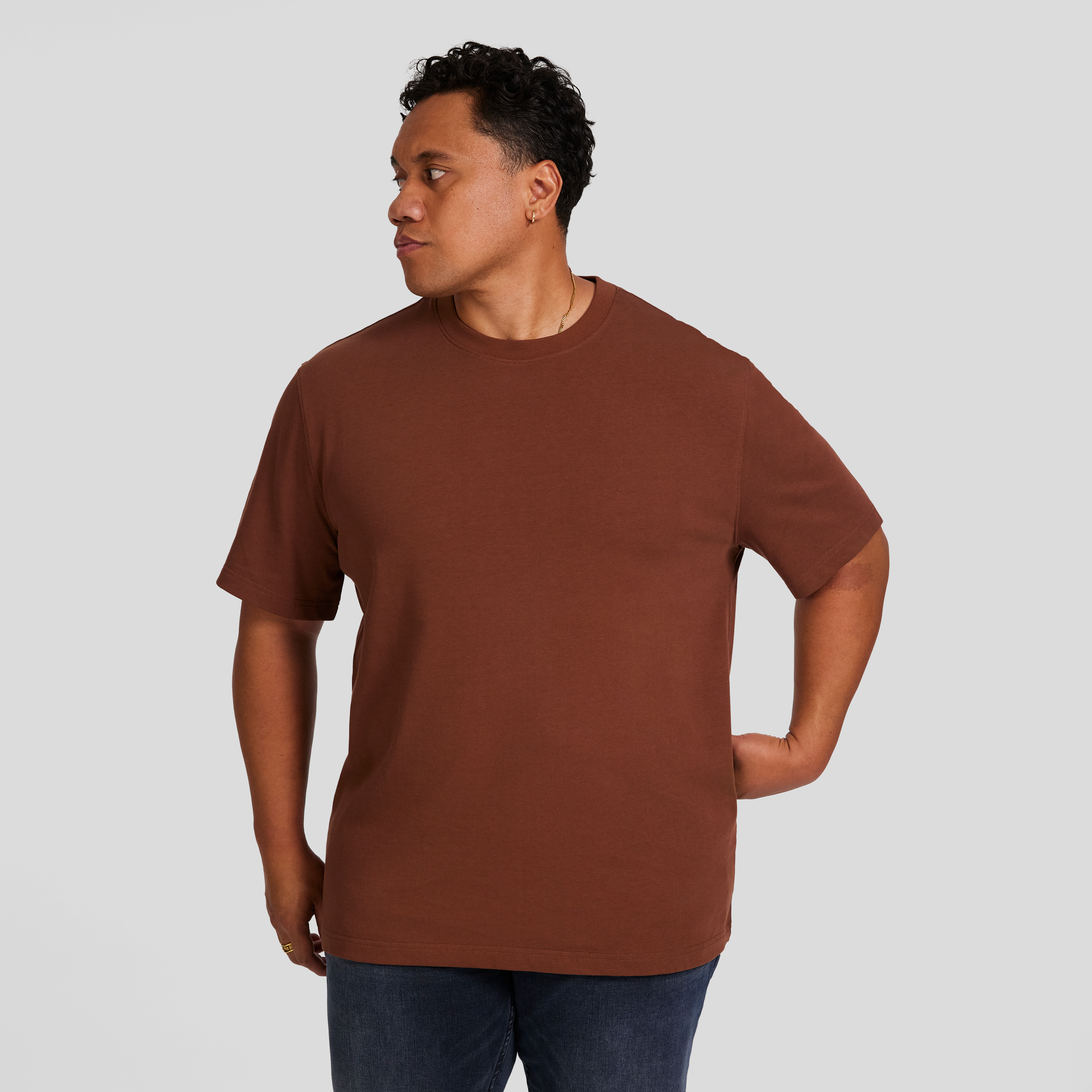 Chestnut Classic Heavy Weight Tee | Men's Tops | Johnny Bigg AU