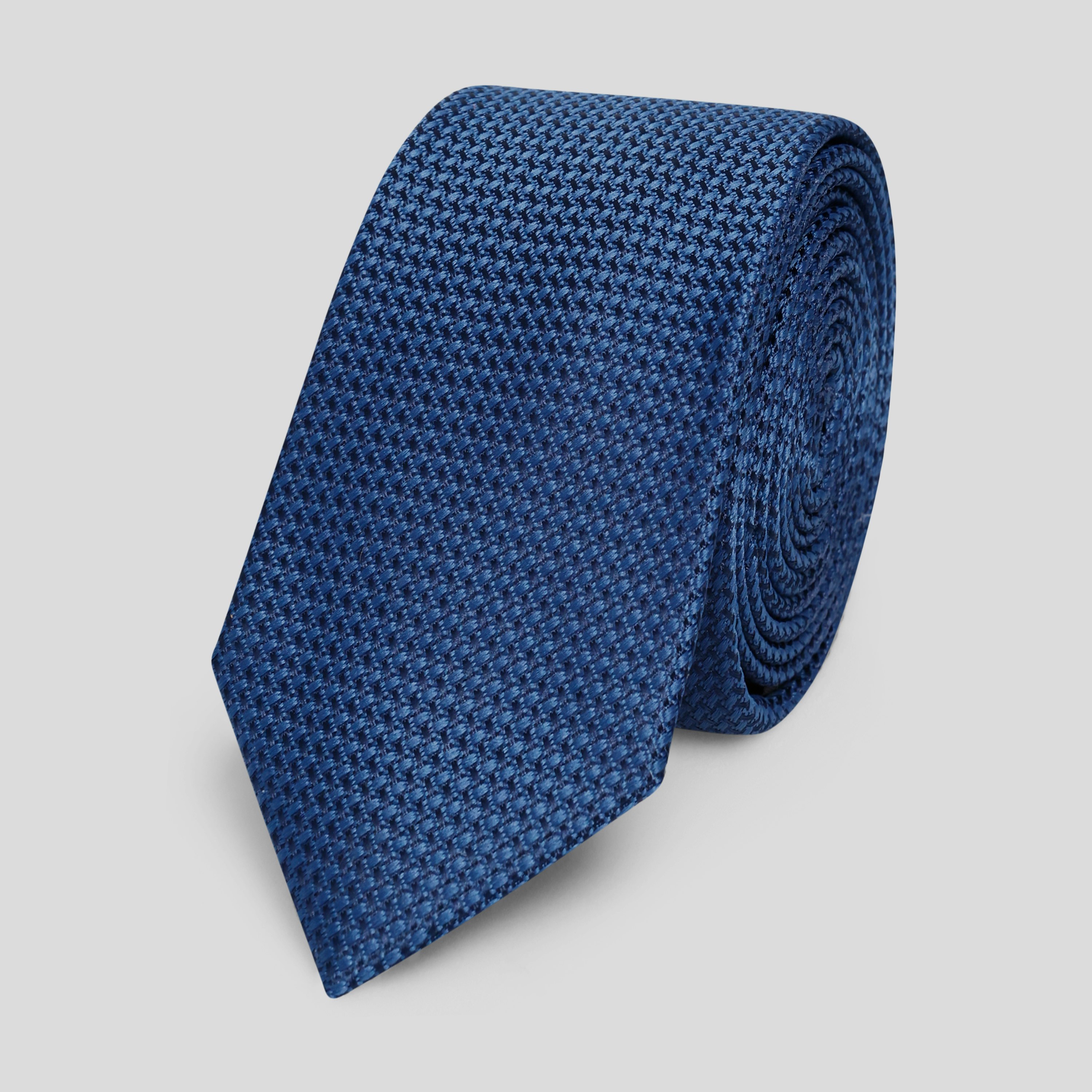 Royal Blue Textured Jacquard Tie 7Cm | Men's Accessories | Johnny Bigg AU